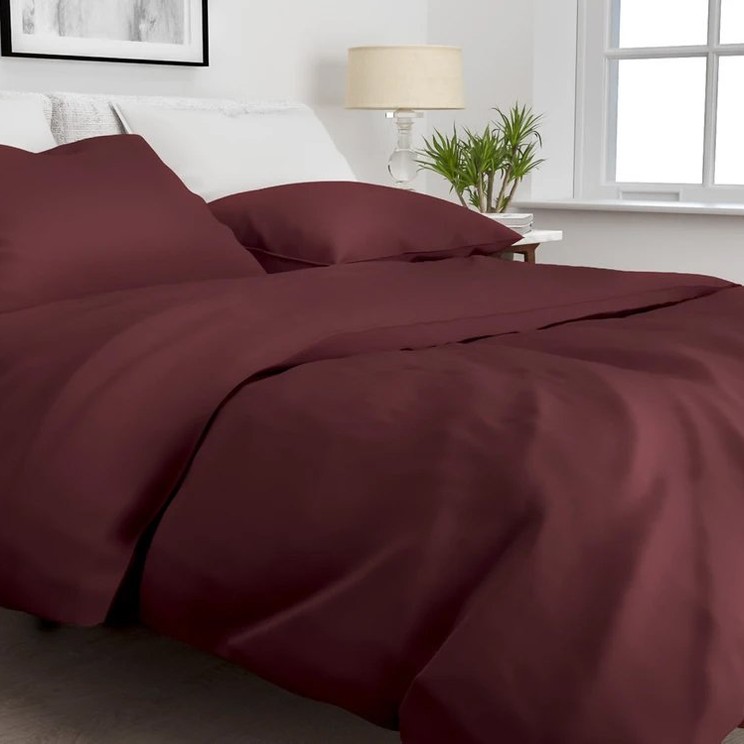 Dekbedovertrek bordeaux rood » Sfeervol & romantisch!